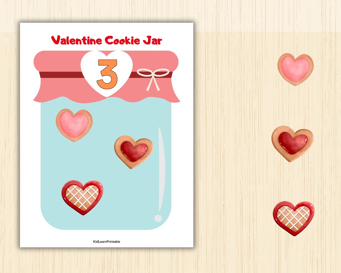 Valentine Counting Activity, Numbers 1-10, Count Activities,prek ...