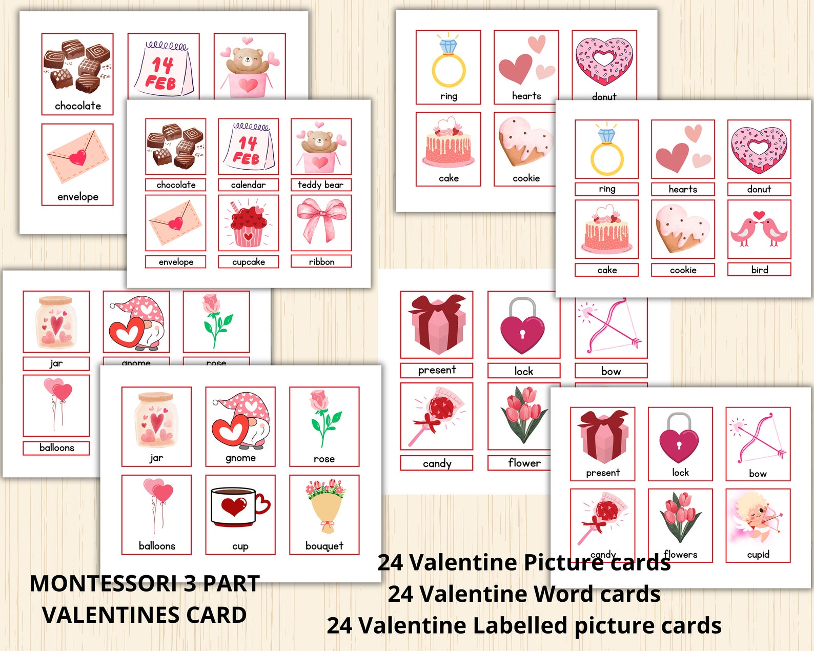 Valentine's Day Bundle, Preschool Busy Book, Preschool Game,valentine ...