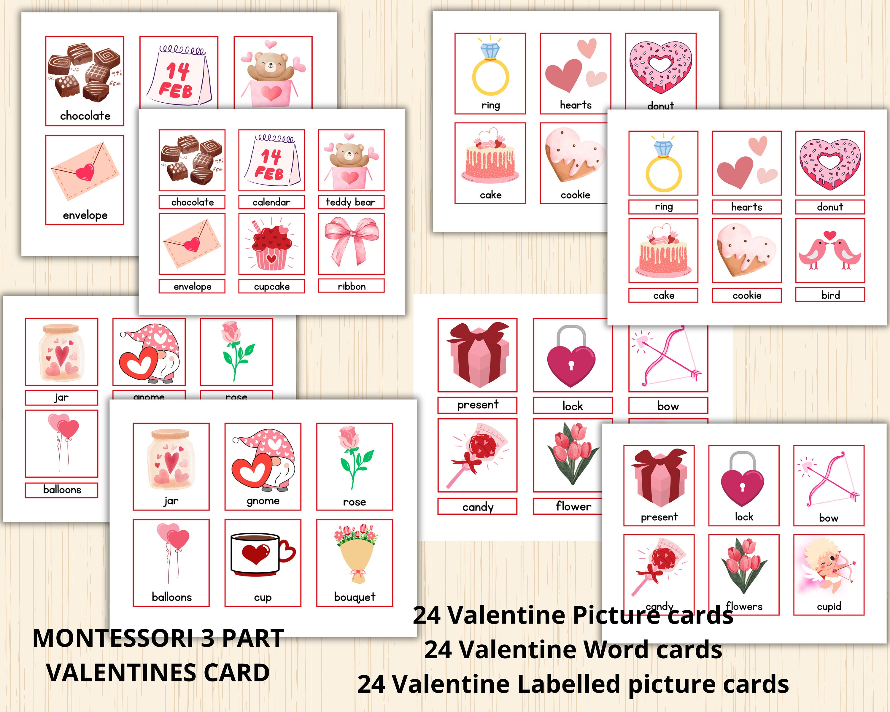 Valentine's Day Bundle, Preschool Busy Book, Preschool Game,valentine ...