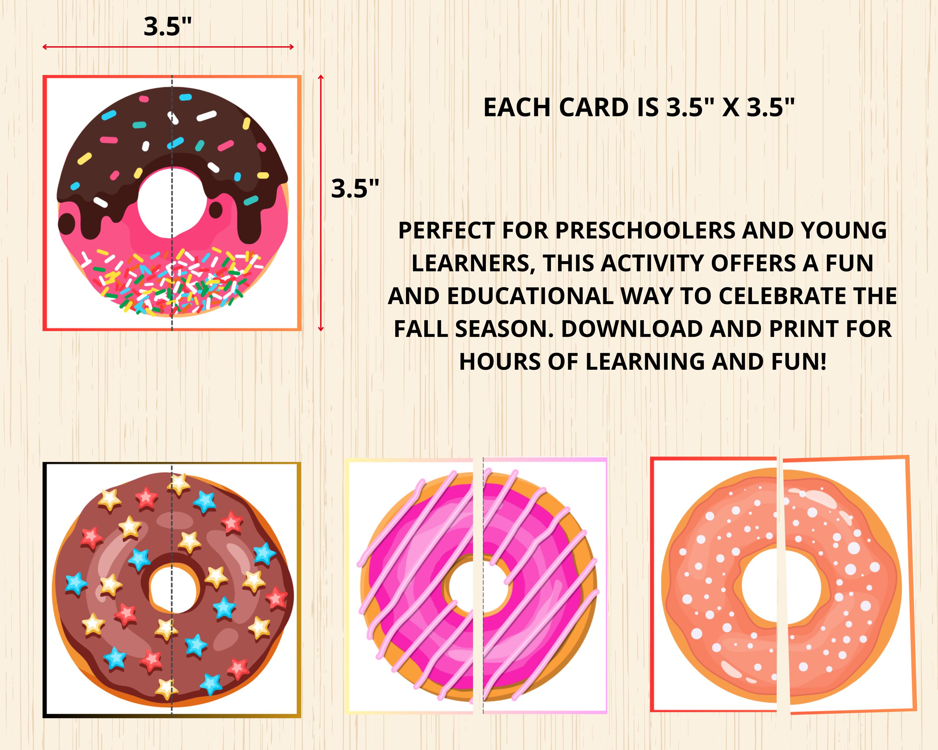 Donut Matching Game,donut Symmetry Puzzles,match the Donut,match Halves ...