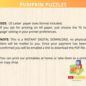 Pumpkin Number Sequence Puzzles,autumn Activity,fall Preschool,counting ...