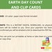 Earth Day Count and Clip Cards,numbers 1-20,counting Cards, Earth Day ...