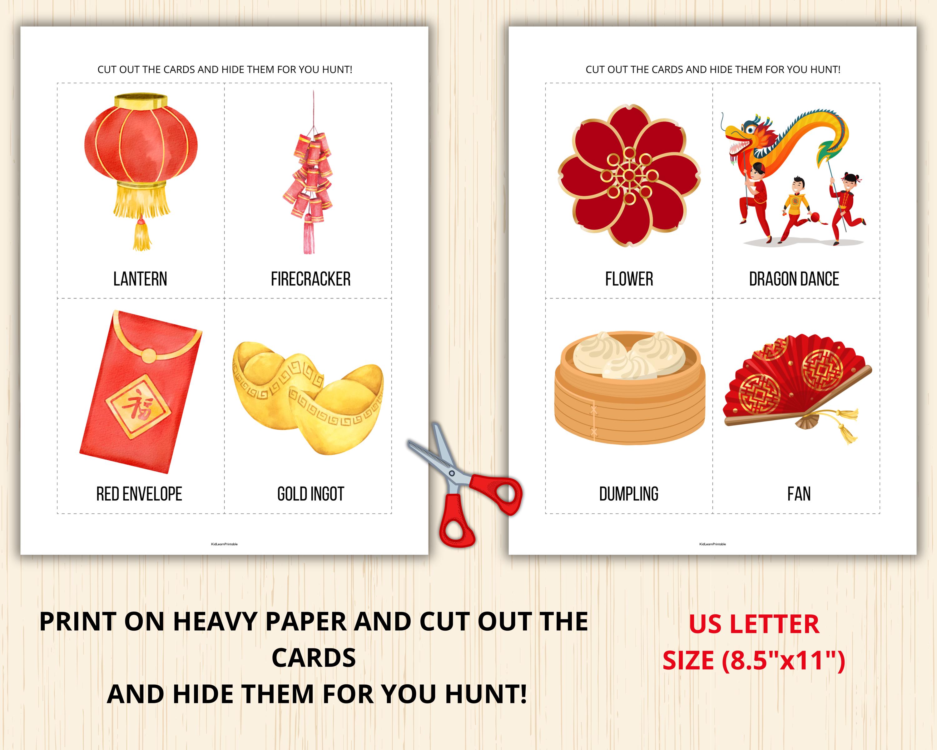 Chinese New Year Scavenger Hunt,indoor Treasure Hunt,lunar New Year ...