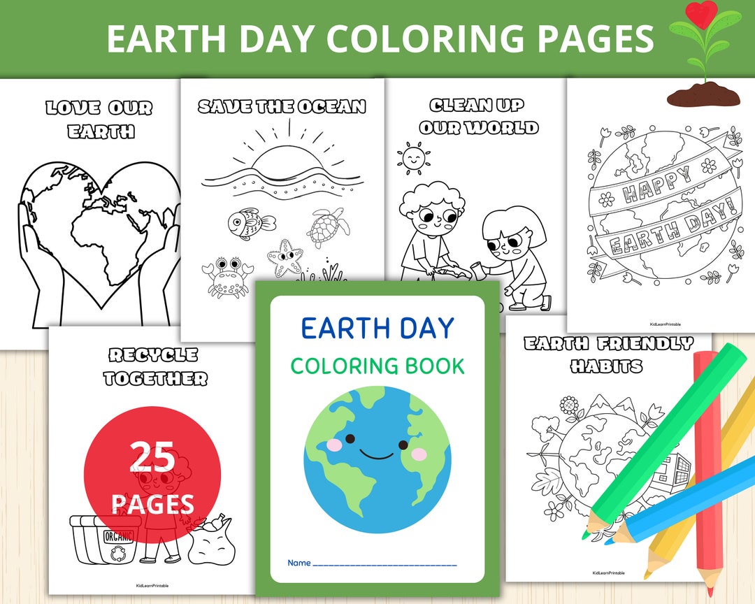 Earth Day Coloring Pages,earth Day Worksheet,coloring Sheets, Spring ...
