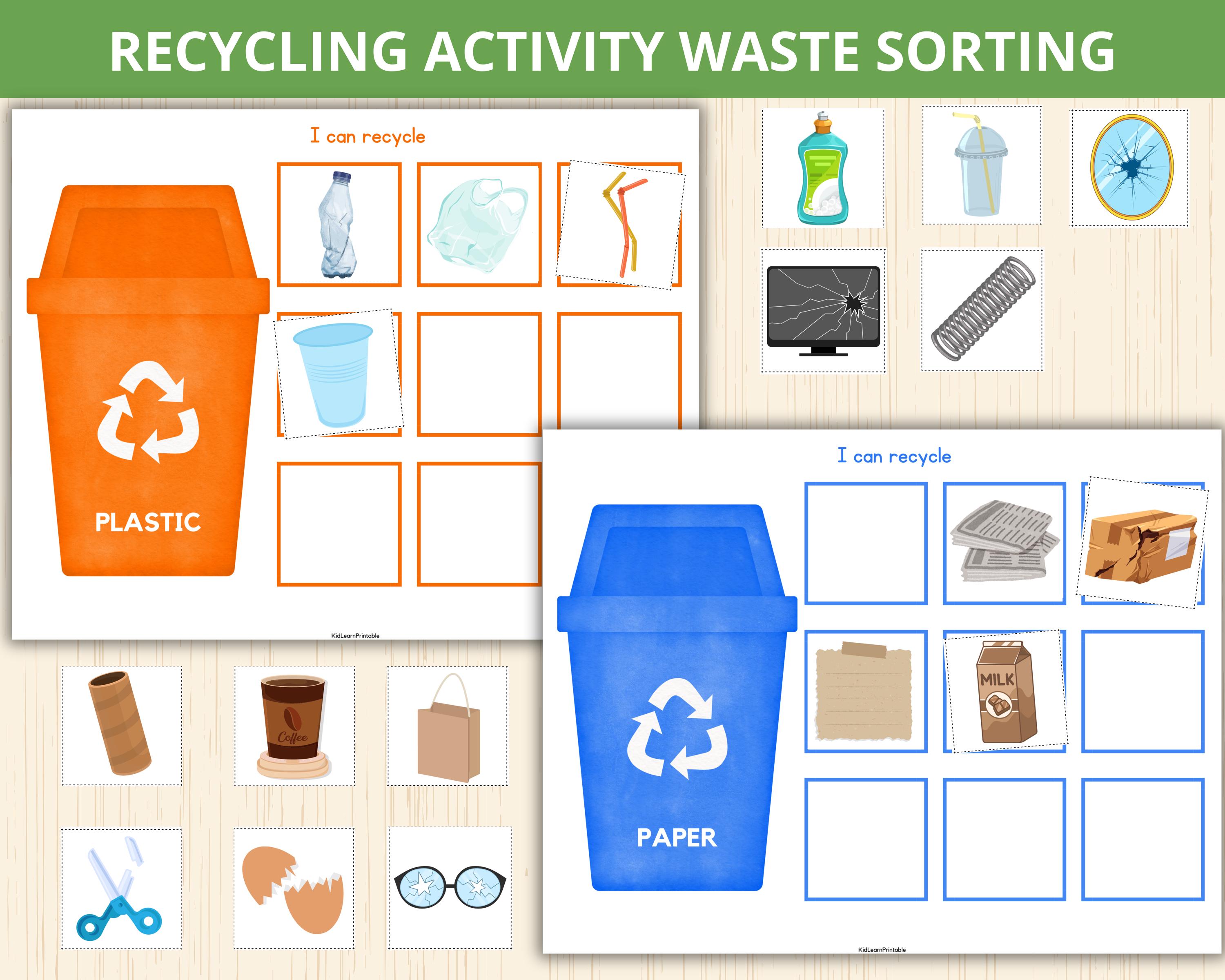 Waste Sorting Activity,garbage Sorting Game,recycling Game,earth Day ...