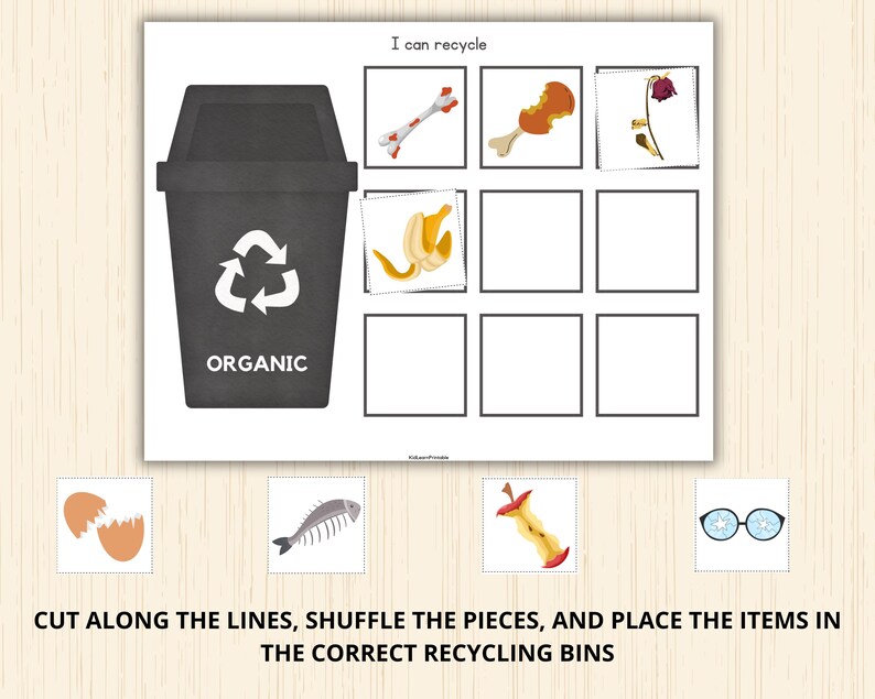 Waste Sorting Activity,garbage Sorting Game,recycling Game,earth Day ...