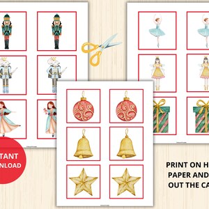 Nutcracker Memory Game,nutcracker Matching Activity,christmas Memory ...