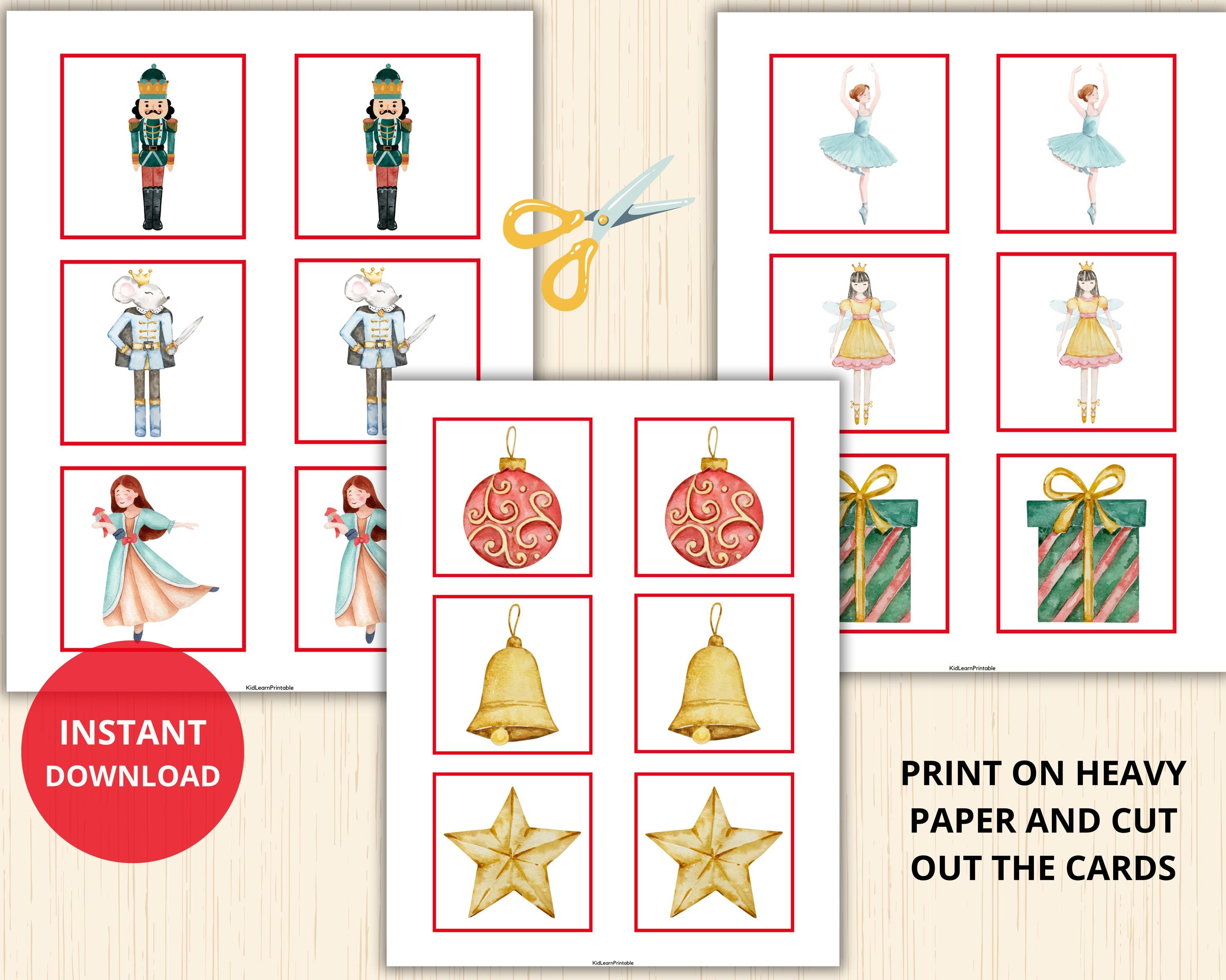 Nutcracker Memory Game,nutcracker Matching Activity,christmas Memory ...