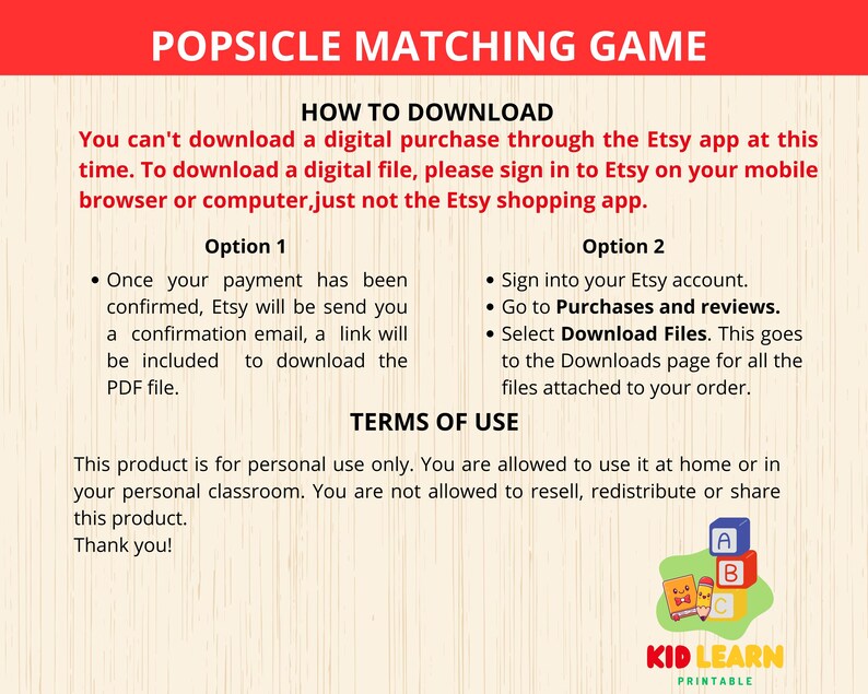 Popsicles Matching Game,summer Matching Activity,summer Preschool ...
