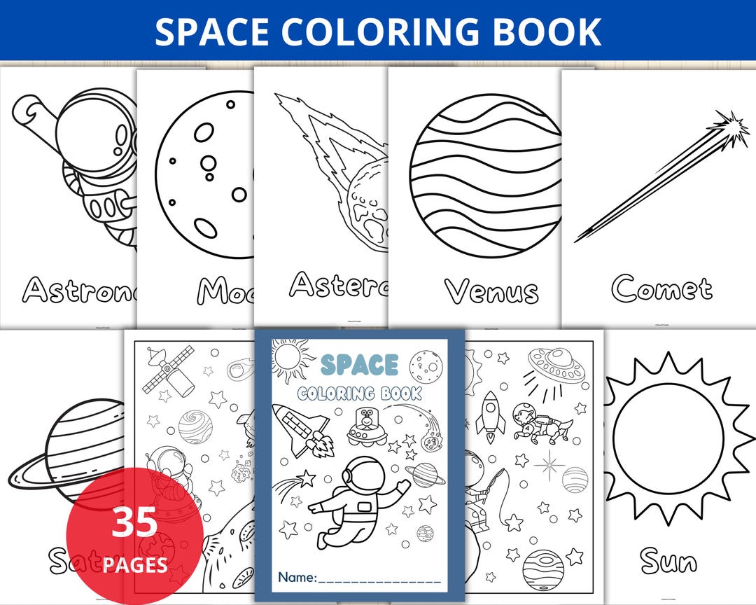 Space Coloring Book,outer Space Coloring Sheets,space Coloring Pages ...