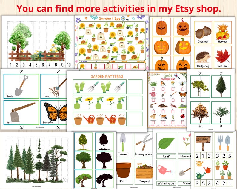 Tree Puzzle Kids,montessori Fall Wooden Puzzle,fall Number Sequence ...