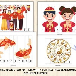 Chinese New Year Game,chinese Matching Activity,lunar New Year Puzzle ...