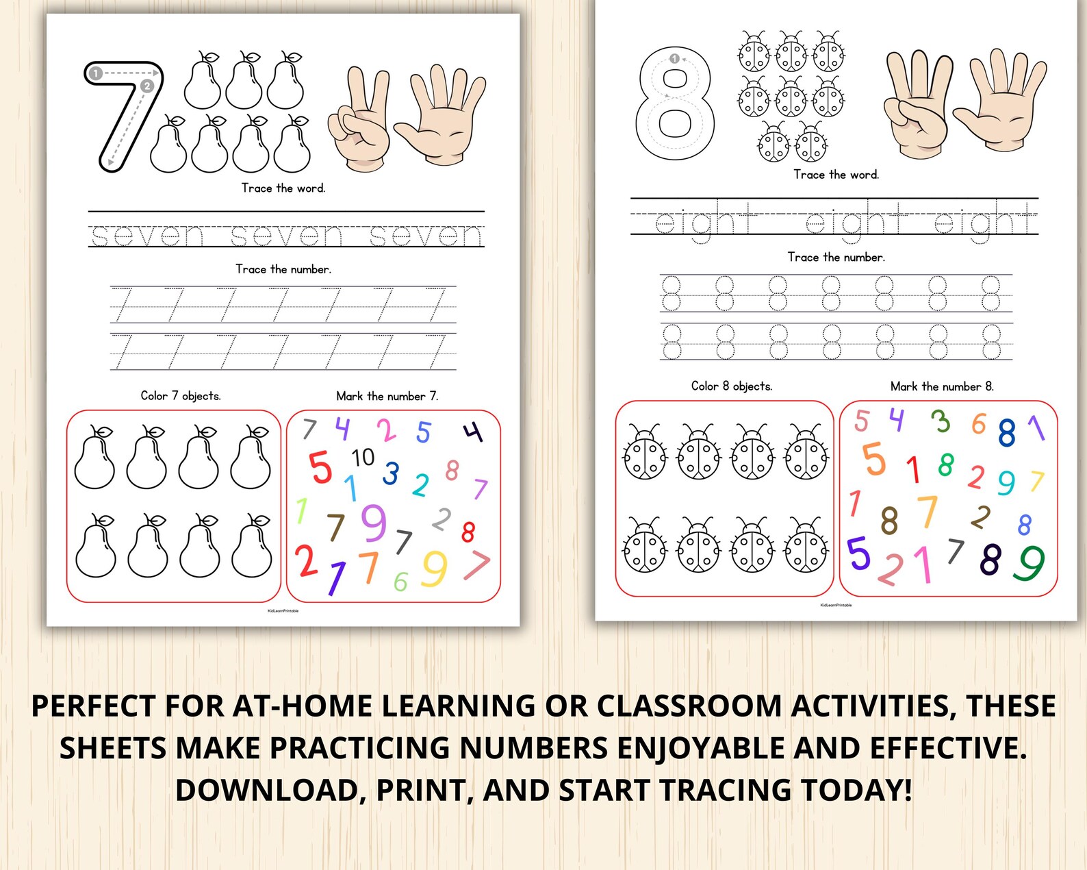 Number Tracing Worksheets,number Tracing Sheet,traceable Numbers ...