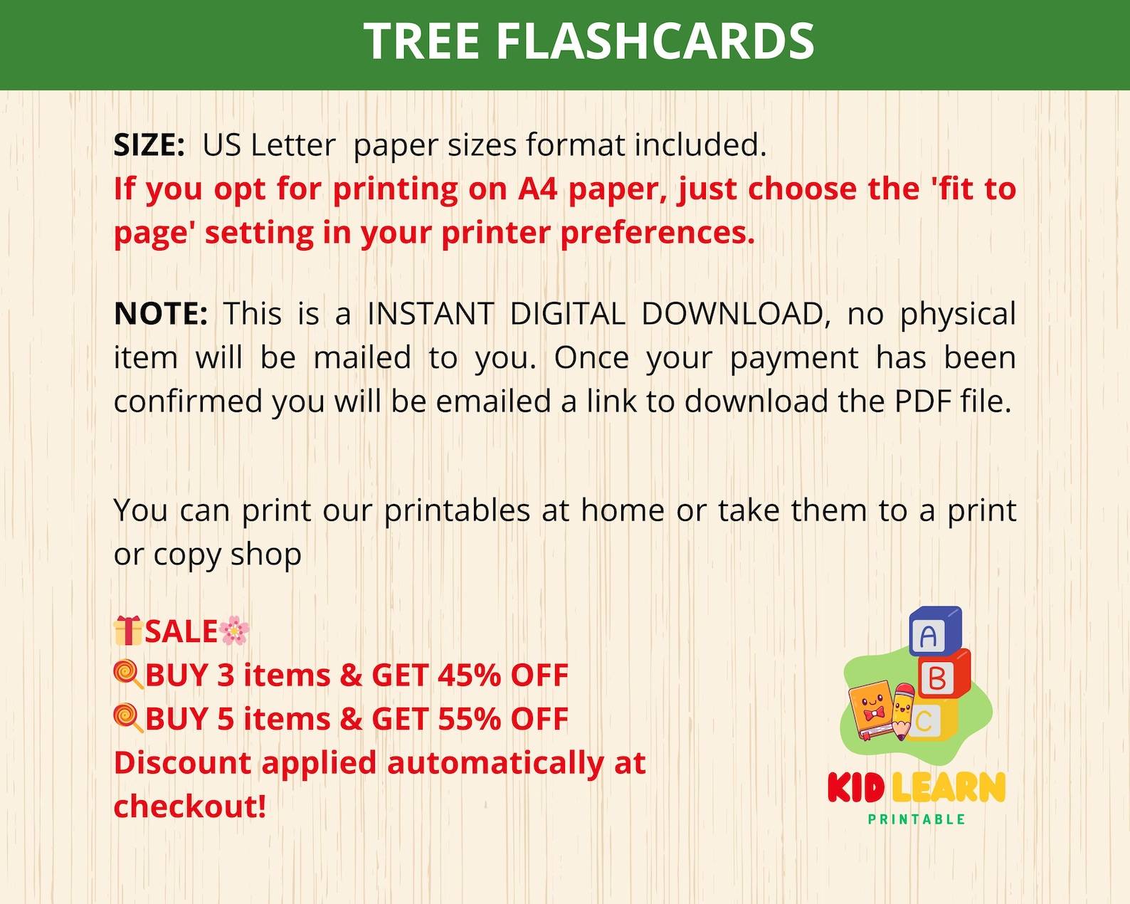 Tree Flashcards,tree Montessori Preschool,tree Unit Study,forest ...