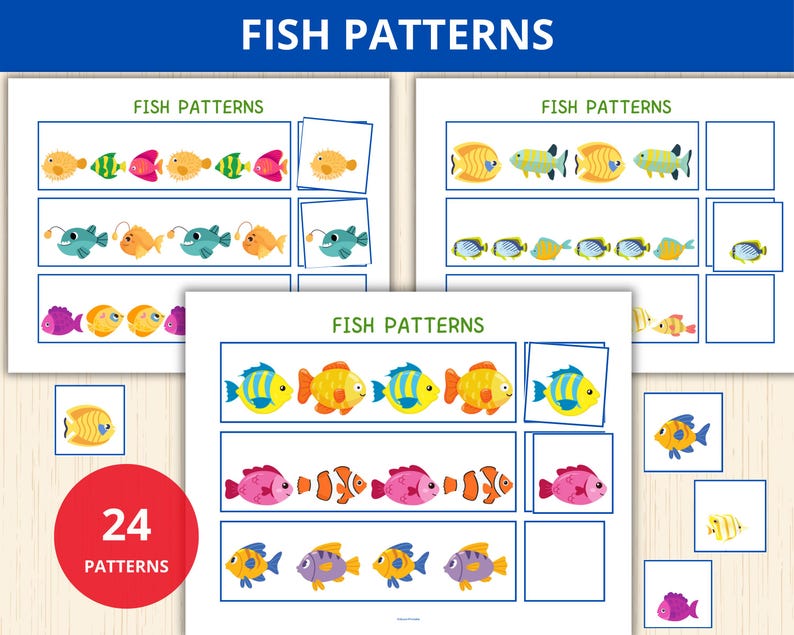 Fish Patterns Game,what Comes Next,fish Matching Game,fish Pattern ...