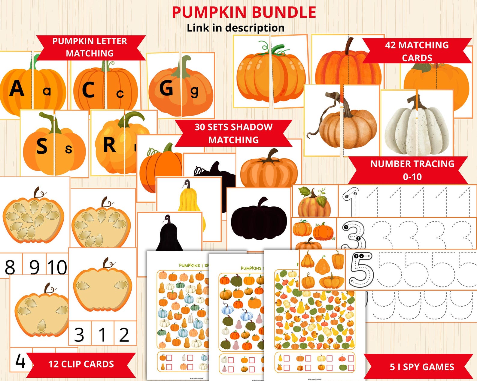 Pumpkin Alphabet Puzzle Pairs,fall Alphabet Match,matching Cards ...