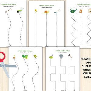 Garden Cutting Practice,spring Scissor Strips,garden Cutting Strips ...