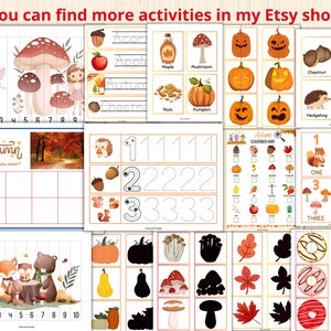 Autumn Tracing Worksheets,fall Trace Practice,fine Motor Skills,fall ...