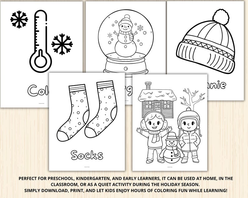 Winter Coloring Pages,winter Wear Coloring,clothes Coloring Kid,winter ...