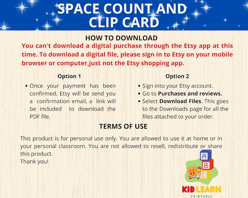 Space Count and Clip Cards,outer Space Activity,numbers 1-10,preschool ...