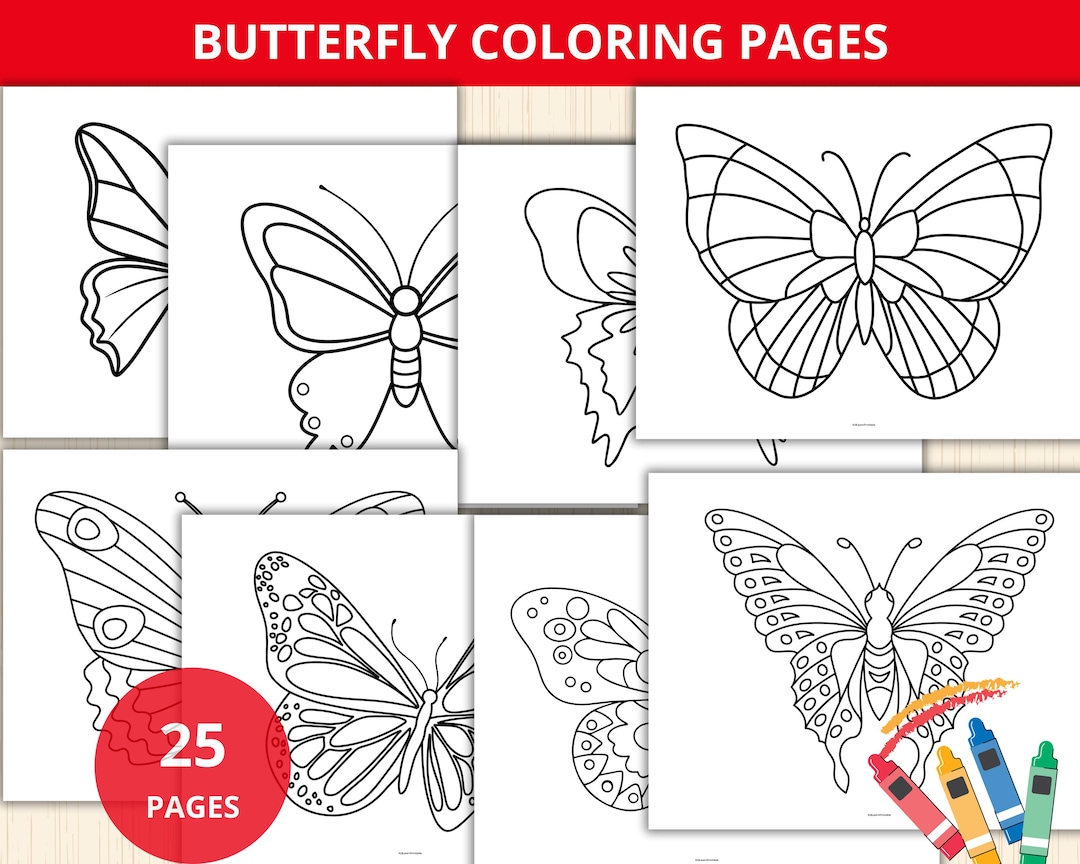 Butterfly Coloring Pages,butterfly Colouring Sheets,bugs Simple ...