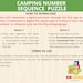 Camping Puzzle,camping Number Sequence,numbers 1-10,camping Summer ...