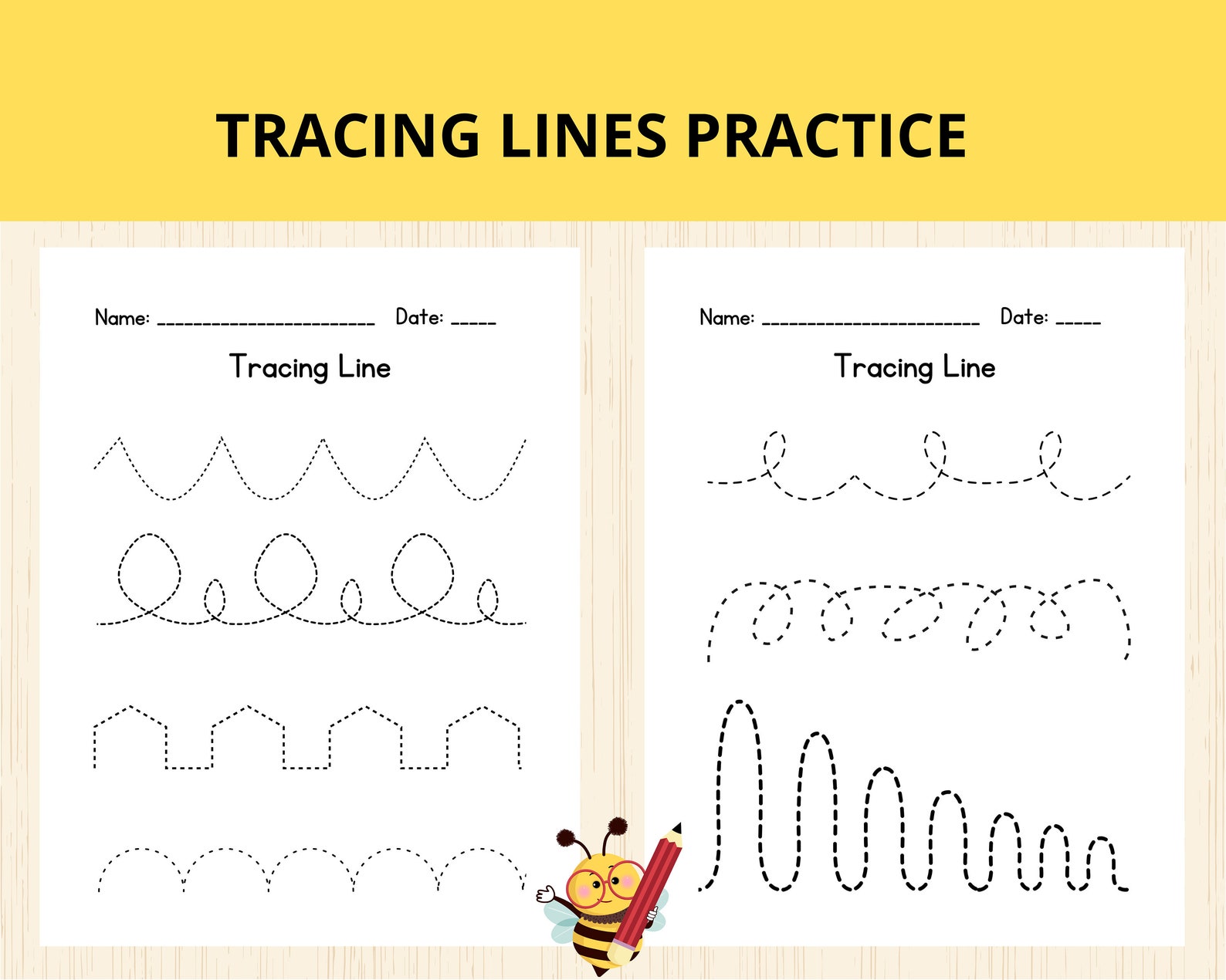 Tracing Practice,pre Handwriting, Lines Tracing Worksheets,preschool ...