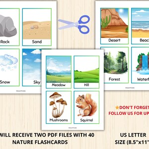 Nature Flashcards,nature Vocabulary,spring Flashcard,nature ...