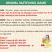 Animals Matching Game,safari Animals Matching Activity,animals Puzzle ...