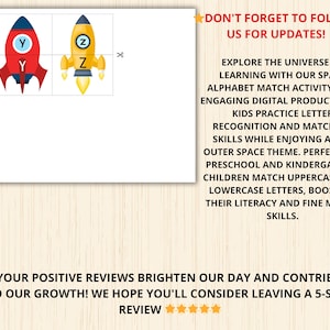 Space Alphabet Matching,alphabet Puzzles,letter Recognition,space ...