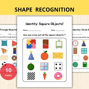 Shapes Matching Activity,shape Sorting, Shape Recognition, Matching ...