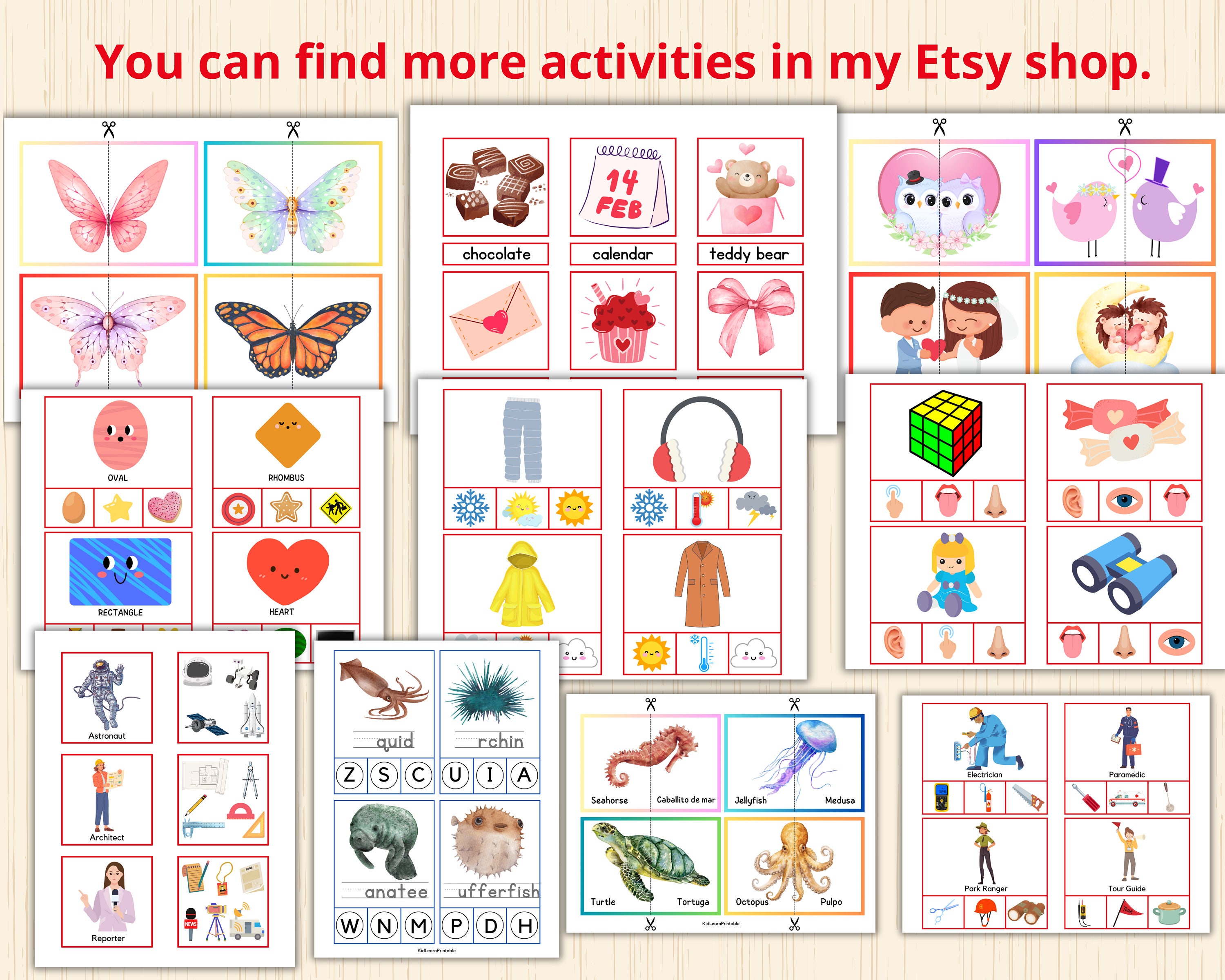 Candy Alphabet Matching Cards, Alphabet Puzzles, Toddler Matching Game ...