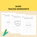 Preschool Shapes Tracing,base Shape,learning Shape for Kids ...