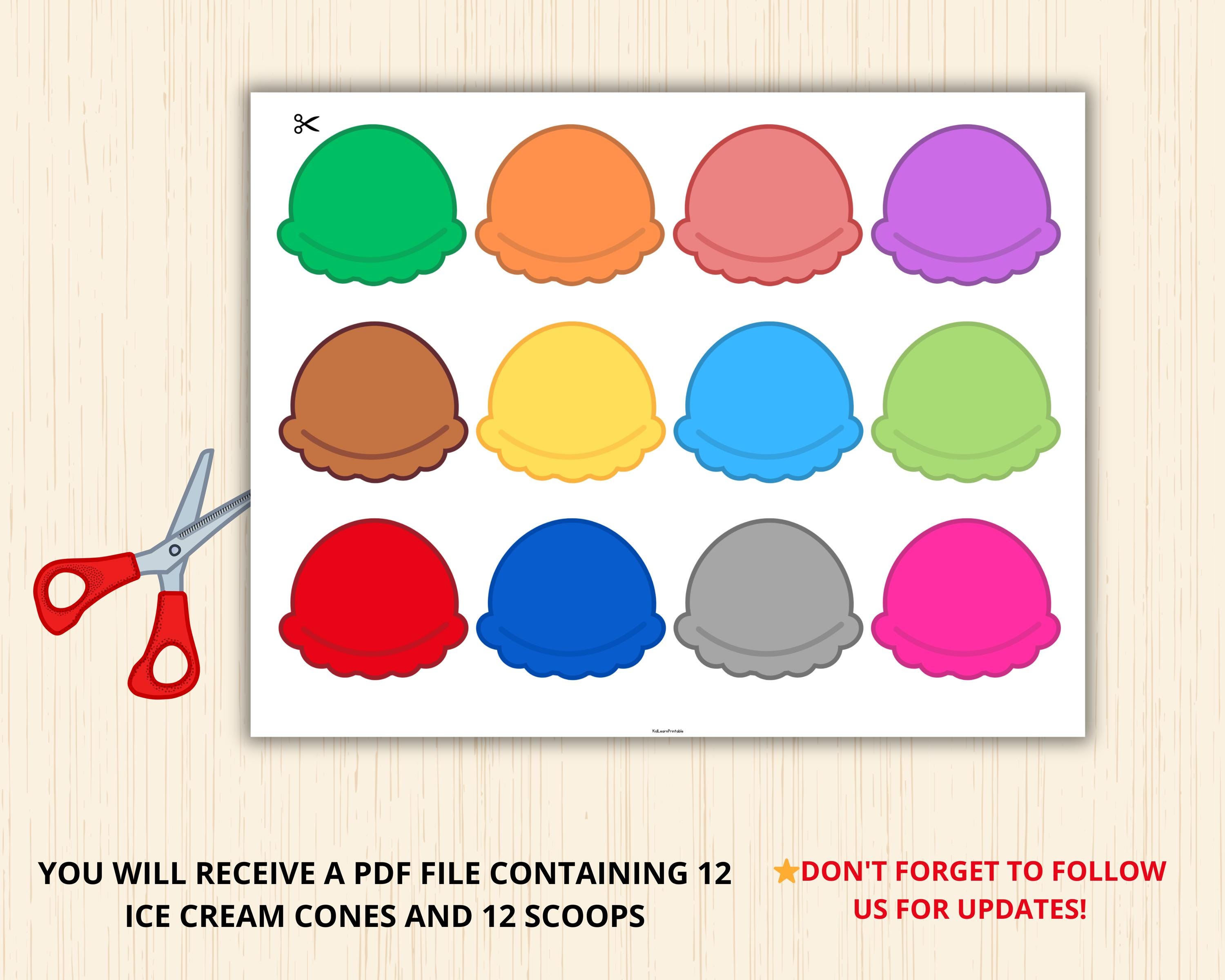 Ice Cream Color Matching,color Matching Game,color Sorting,summer ...