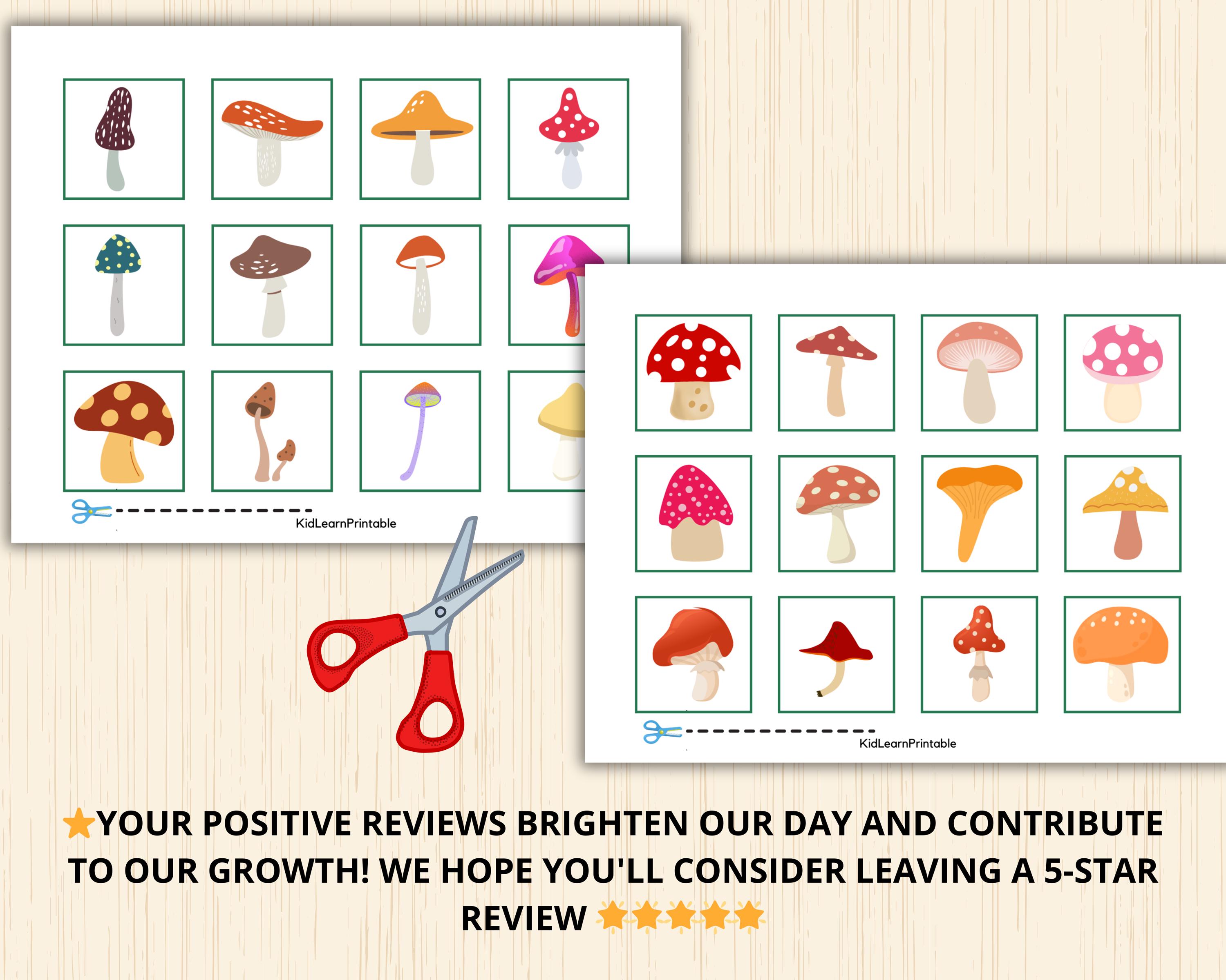 Mushroom Pattern,what Comes Next,scissors Skills,mushroom Activities ...