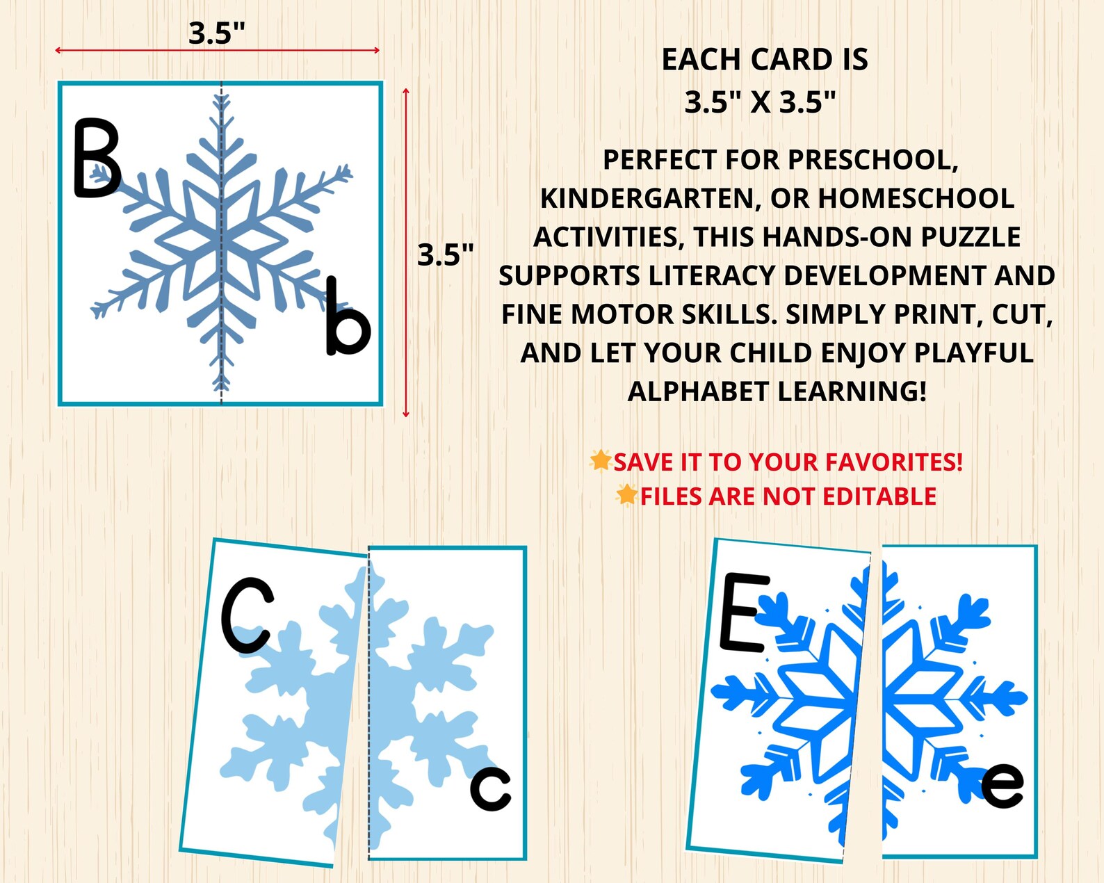 Snowflake Alphabet Puzzle,snowflake Symmetry Alphabet,winter Alphabet ...
