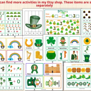 St. Patrick's Day Flashcard,st Patricks Vocabulary,saint Patrick's ...