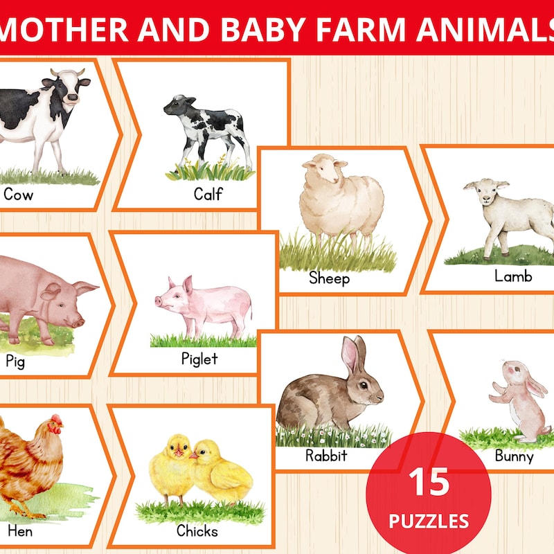 Animal Puzzle - Etsy