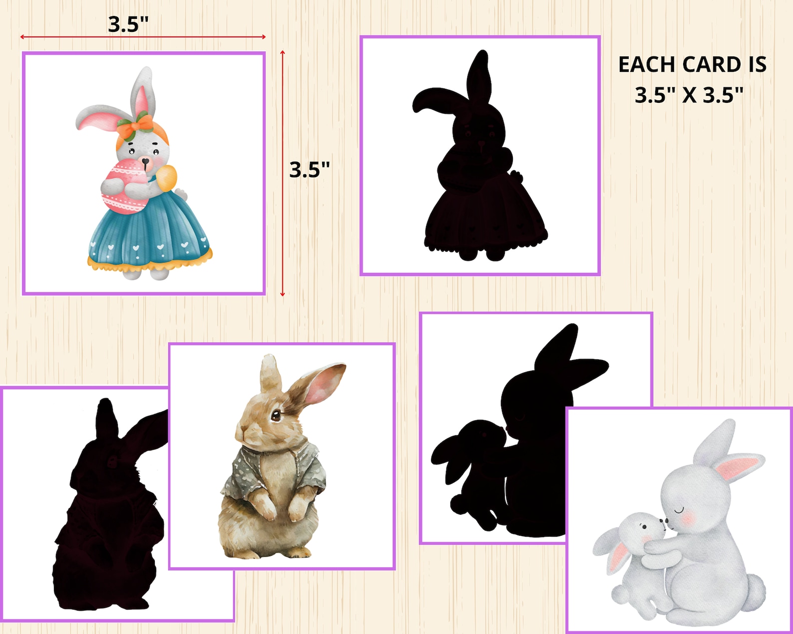 Easter Shadow Matching Cards,preschool Printable Shadow,easter Match ...