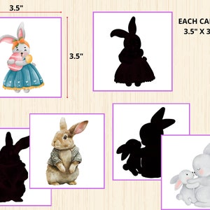 Easter Shadow Matching Cards,preschool Printable Shadow,easter Match ...
