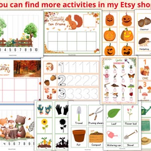 Garden Count and Clip Cards,garden Counting Clip,number 1-10,number ...