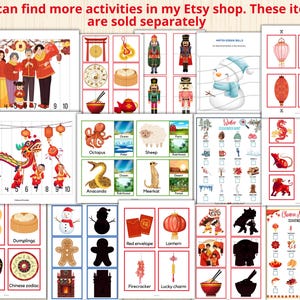Chinese New Year Game,chinese Matching Activity,lunar New Year Puzzle ...