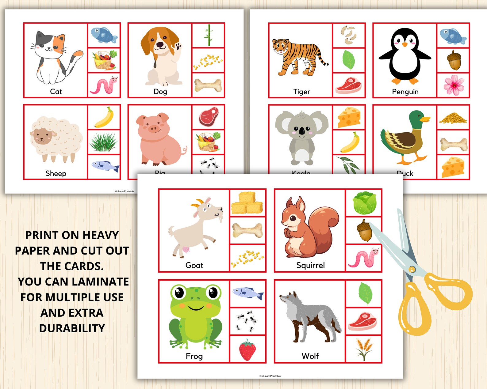 Animals and Their Food Matching,animals Food Games,animal Matching Food ...