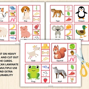 Animals and Their Food Matching,animals Food Games,animal Matching Food ...