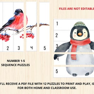 Winter Number Puzzle,winter Number Sequence Puzzles,xmas Numbers ...