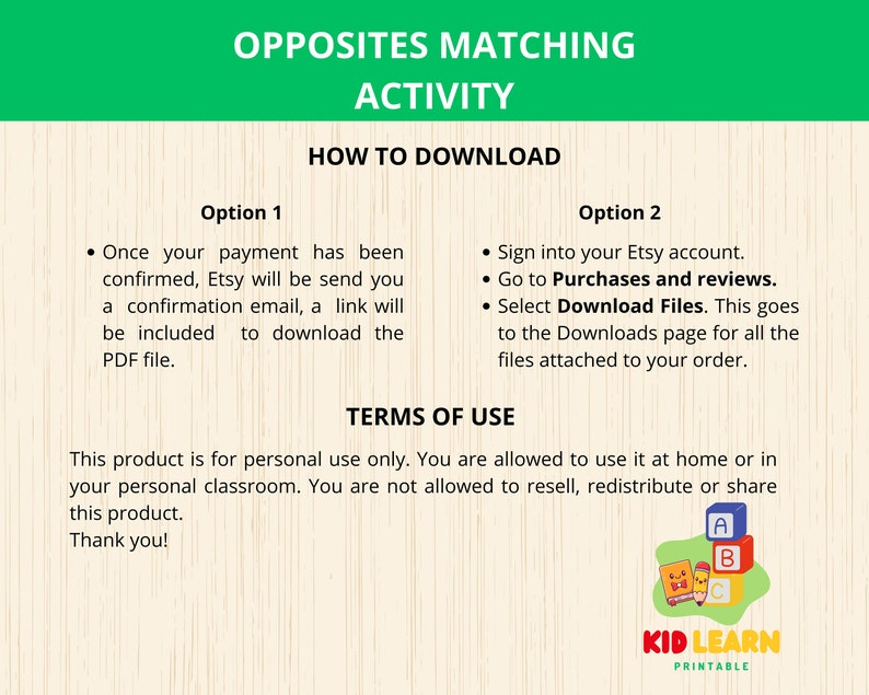 Opposites Matching Flashcards,opposites Flashcards for Kids, Pairing ...
