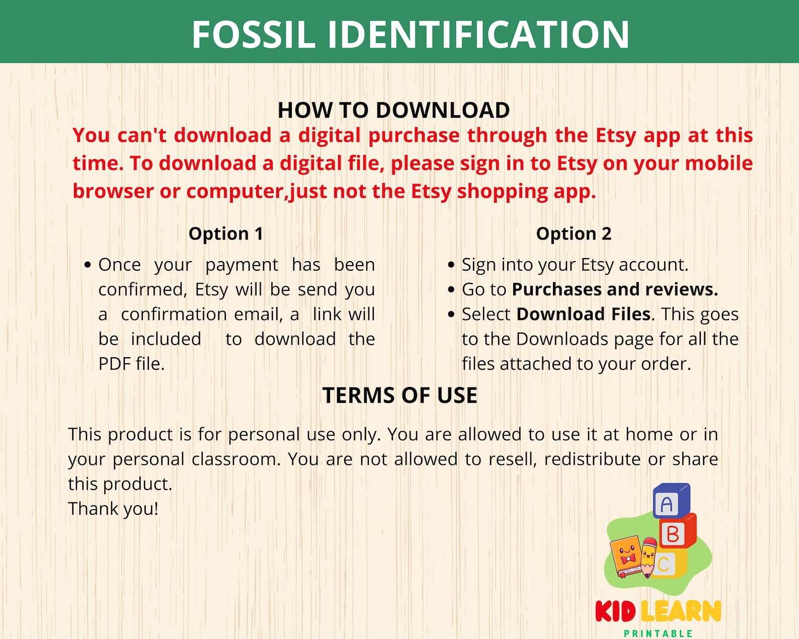 Fossil Identification Card,dinosaur Fossil,prehistoric Fossils,fossil ...