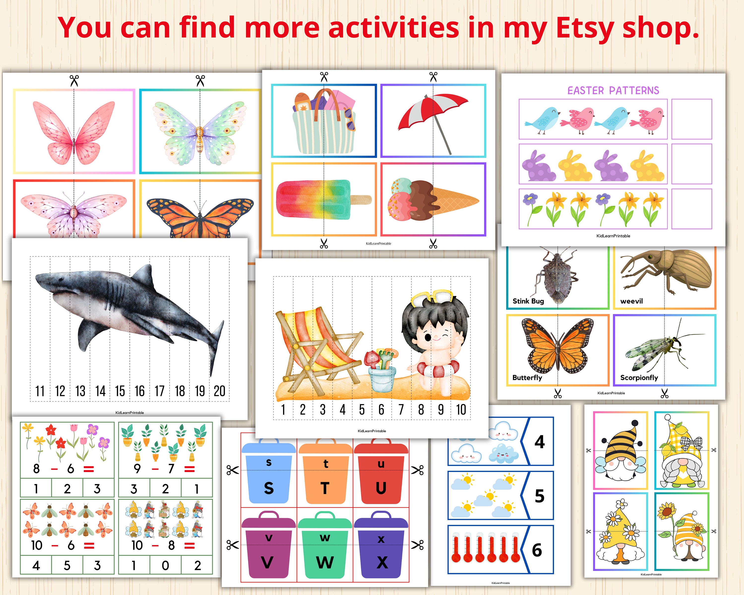 Weather Letter Match, Preschool Letters,alphabet Matching Game,alphabet ...