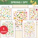 Spring I Spy,i Spy Game,spring Activity,look and Find,learn to Count,i ...