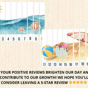 Summer Preschool,summer Puzzle, Activity,number Sequence,sequence ...